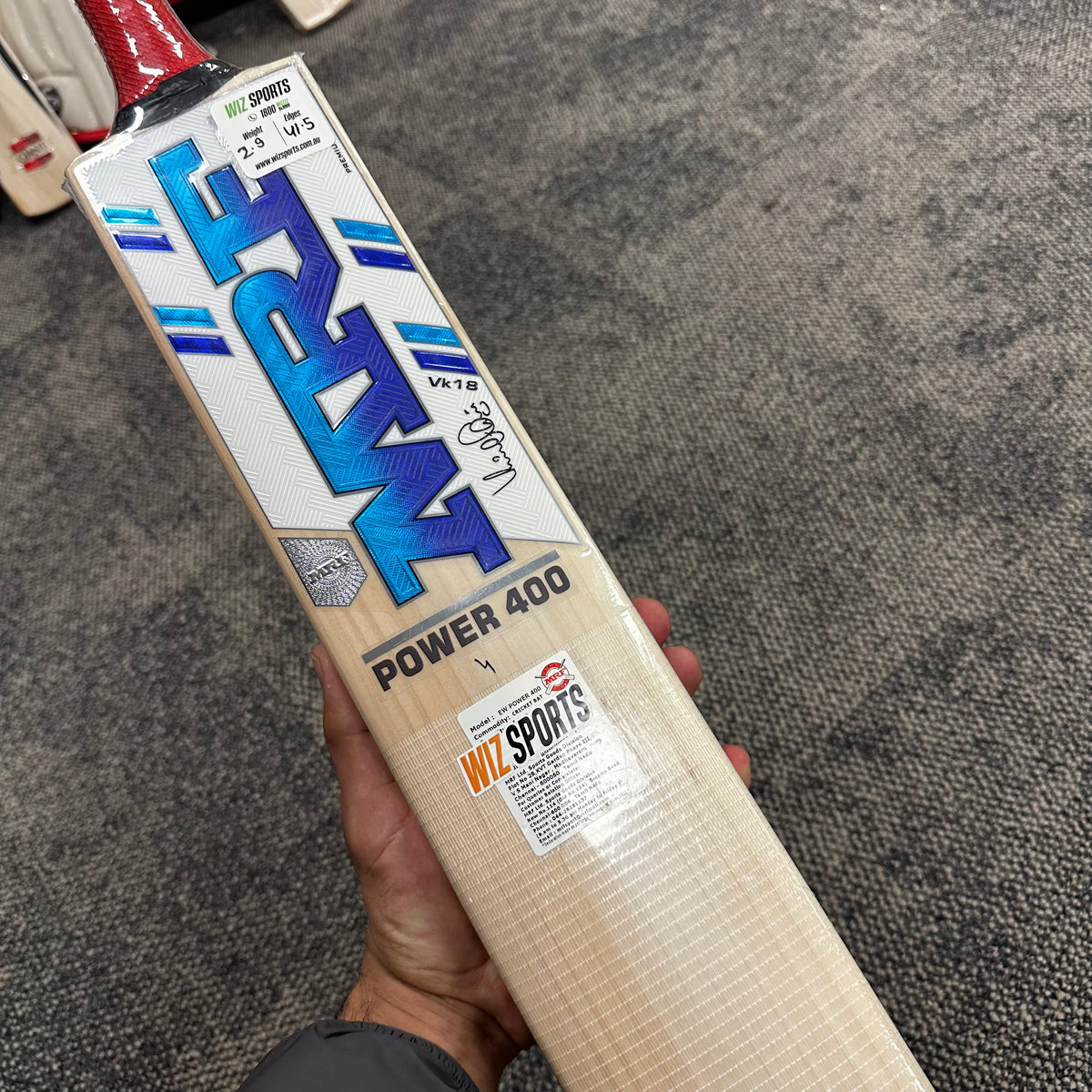 MRF English Willow Power 400 Cricket Bat - Cricket Bat - Wiz Sports