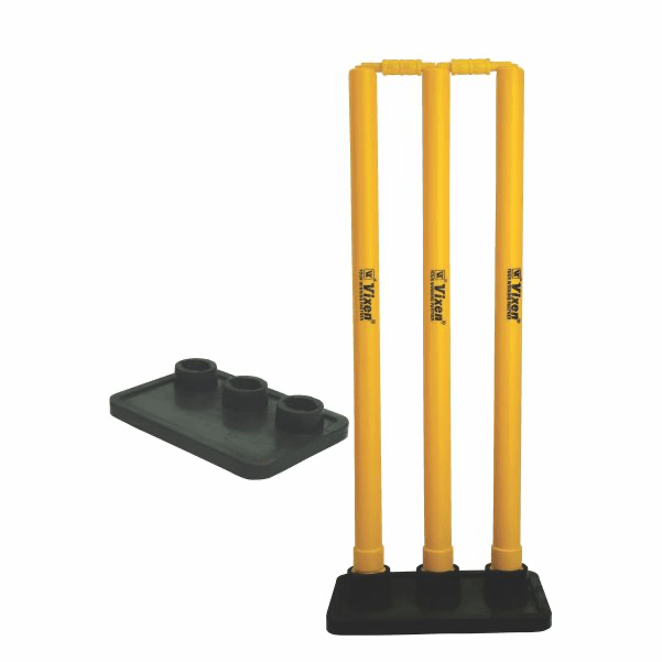 Cricket Plastic Stumps Set with Rubber Base - Stump - Wiz Sports