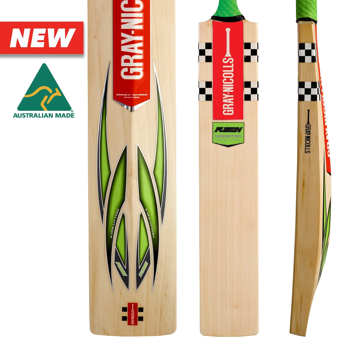 Gray Nicolls Fusion Monster English Willow Cricket Bat 2025-26 Edition ...