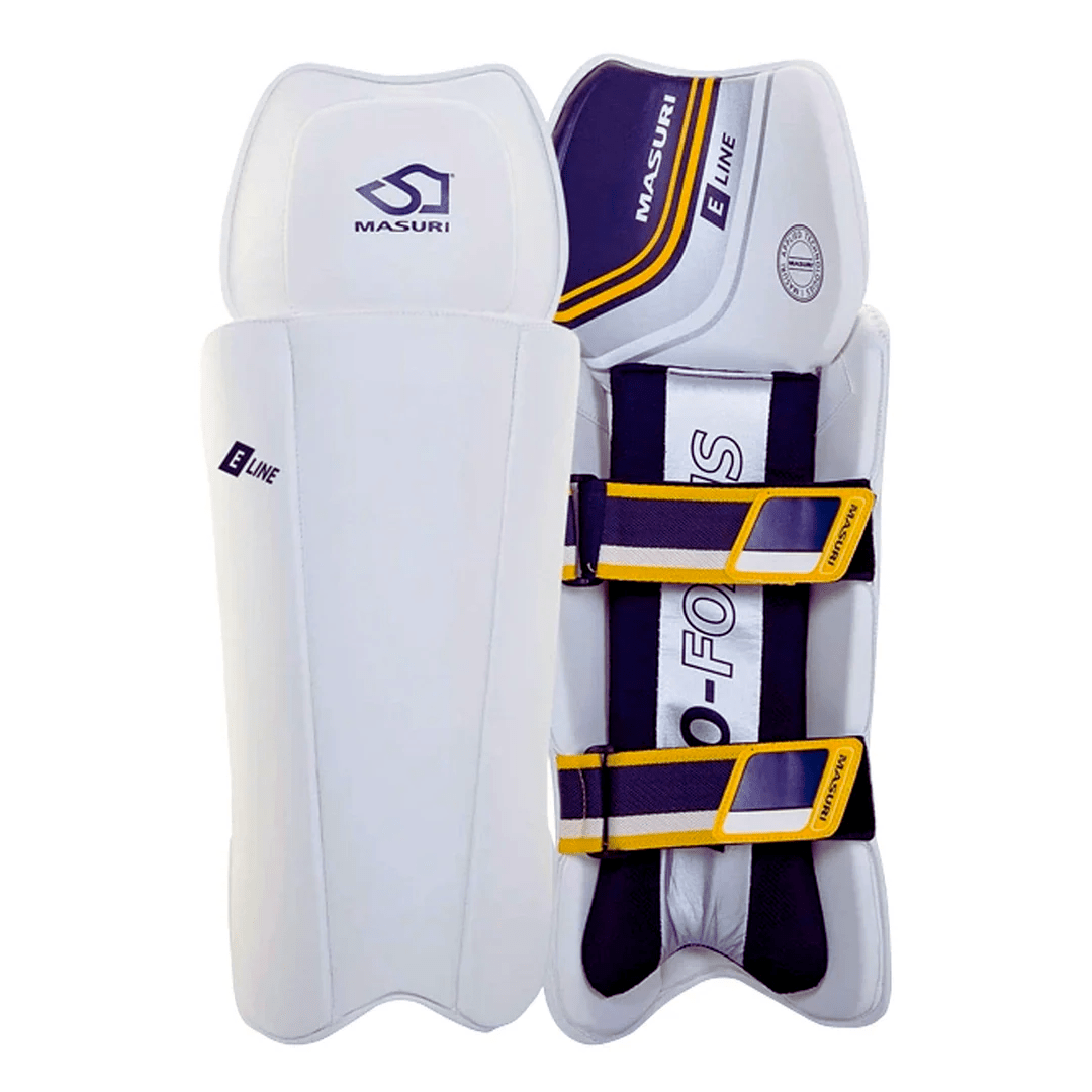 Masuri E Line Wicket Keeping Leg Guard - Wicket keeping pads - Wiz Sports