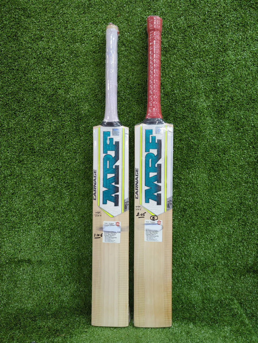 MRF Gill 77 Carnage Junior English Willow Cricket Bat – 2025 Edition ...