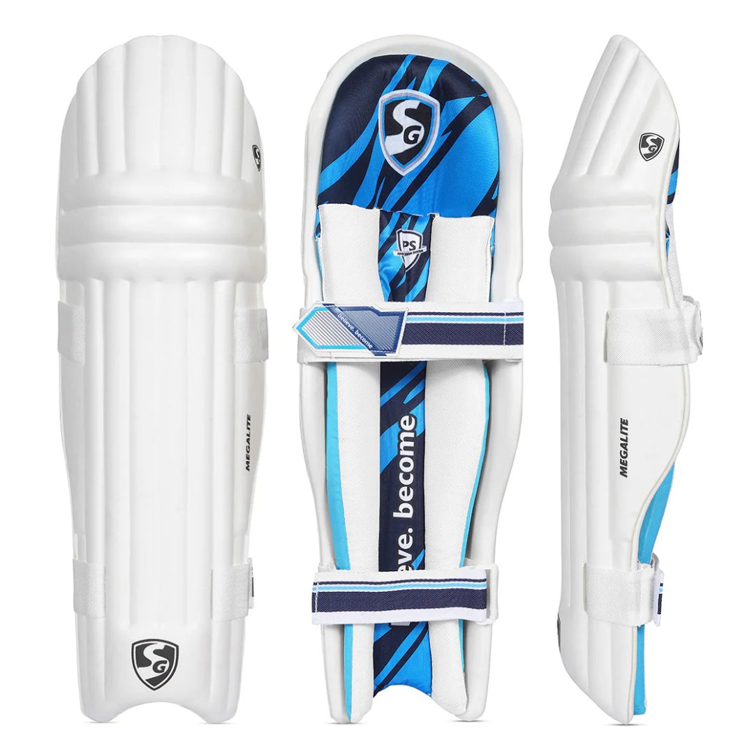 SG Megalite Batting Legguards - Youth - Cricket Leg Guards - Wiz Sports