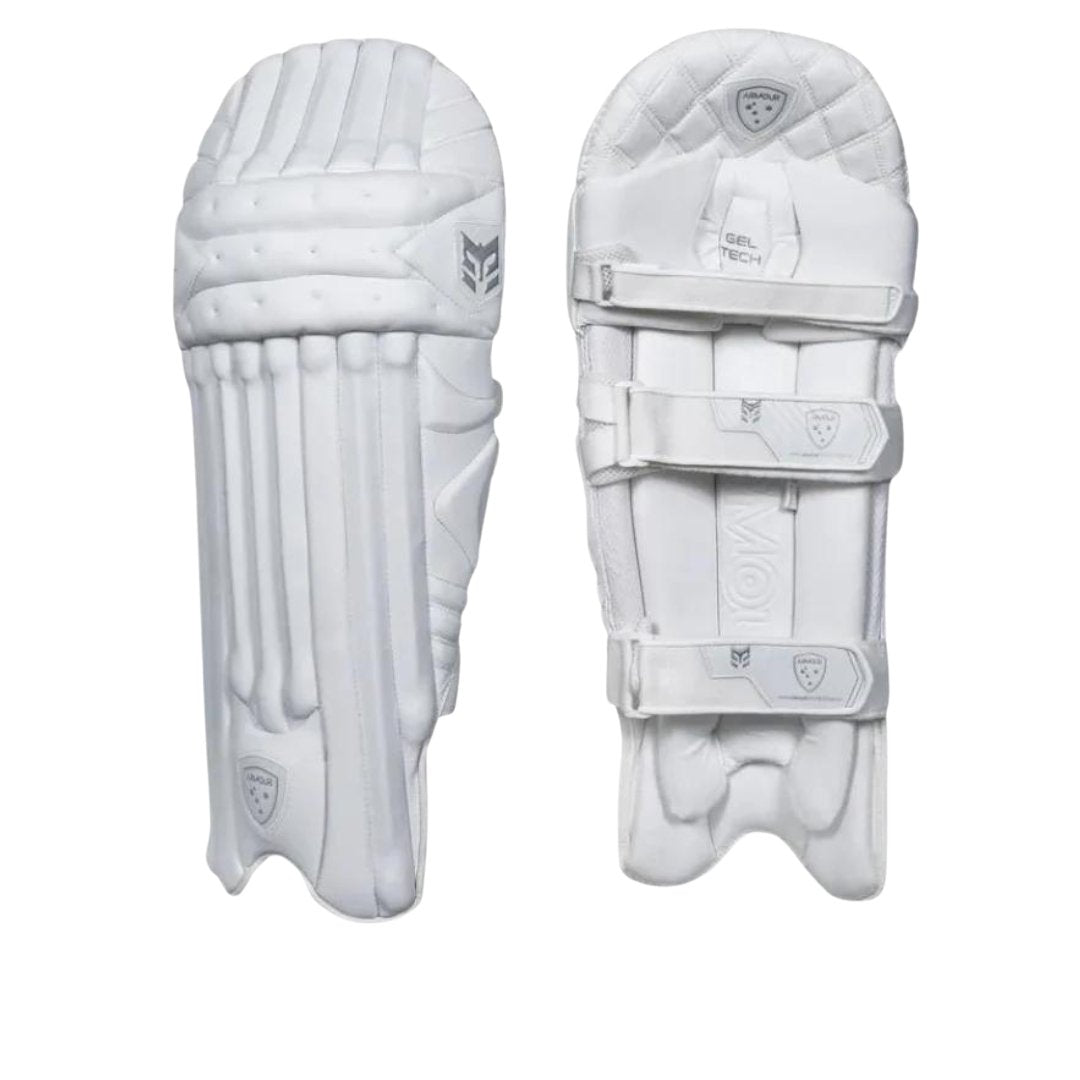 Armour Cricket Batting Leg Guard - Players Grade (White) - Cricket Leg ...