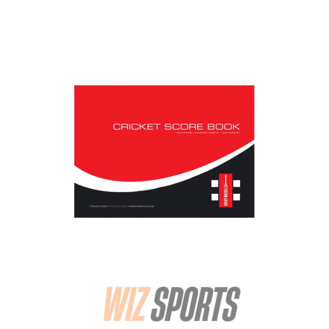 Gray Nicolls Cricket Scorebook 60 Innings - Cricket Accessories - Wiz ...